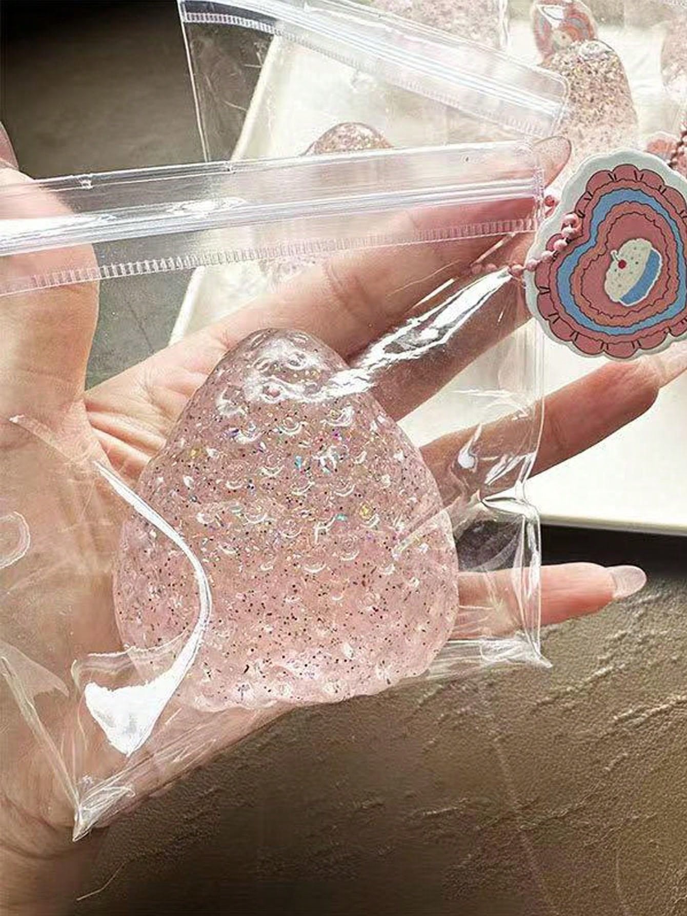 Soft Mushy Squeezable Strawberry Squishie Stress Relief Toy With Solid ...