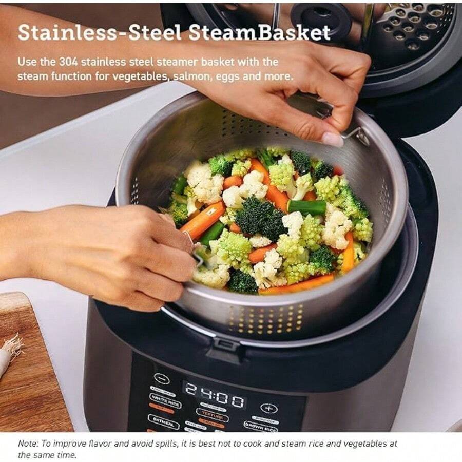 COSORI Rice Cooker Slow Cooker And Steamer With Ceramic Coated Inner ...