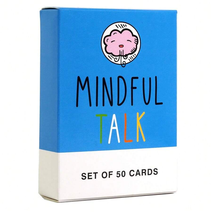 MINDFUL TALK Mindfulness Kaarten & Gespreksspellen Voor Familie Spellen ...