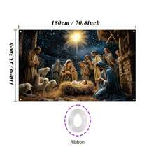 Easter Backdrop Nativity Scene Wall Banner Background For Photography ...