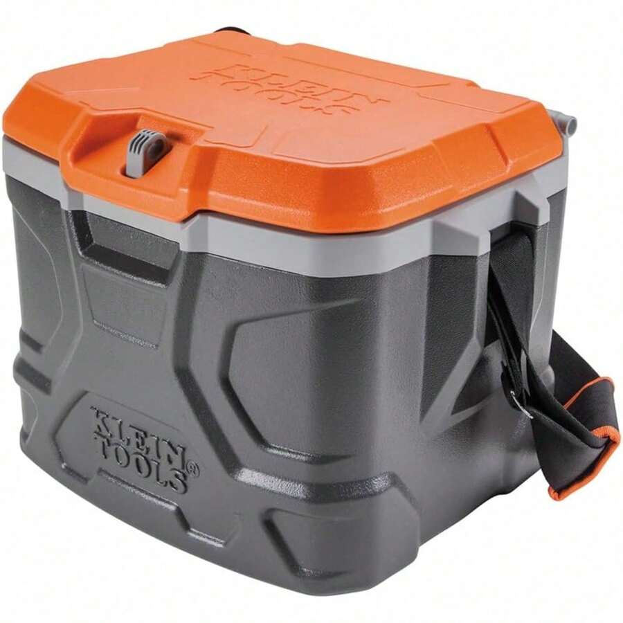 Klein Tools 55600 Work Cooler, 17-Quart Lunch Box Holds 18 Cans, Keeps ...