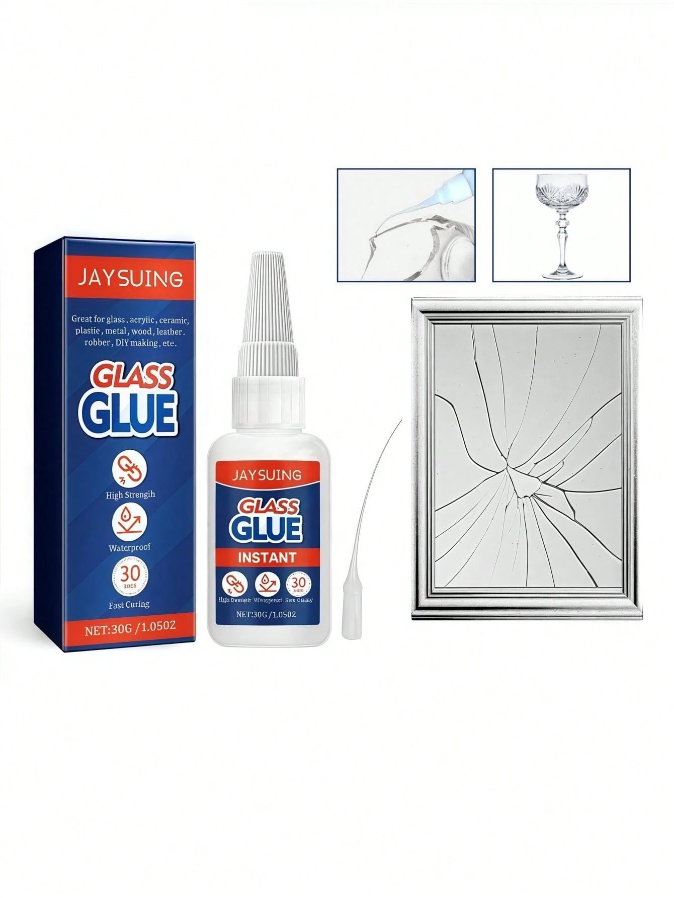 Multifunctional Acrylic Adhesive Glue For Glass & Ceramic Repair, Rapid ...