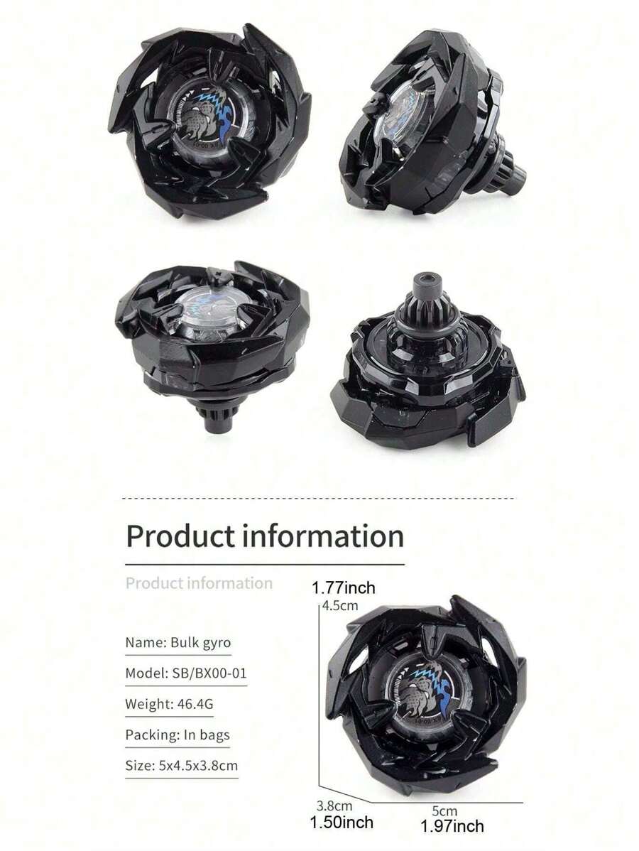 BX Evolution Black BX00-01, Metal Battle Spinning Top Toy With Ripcord ...
