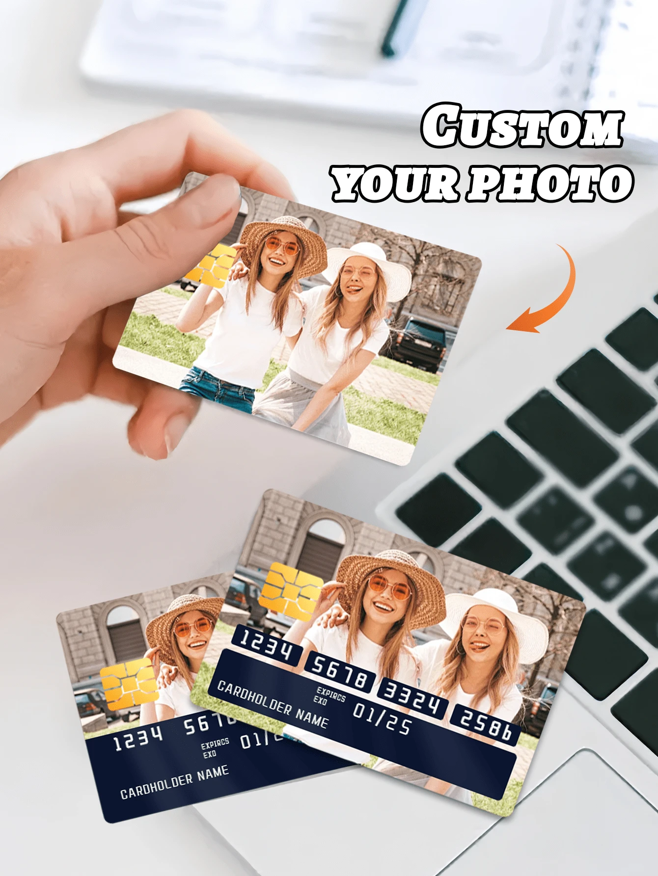 Your Photo Sticker | Custom Debit Credit Card Skin | Waterproof Vinyl ...