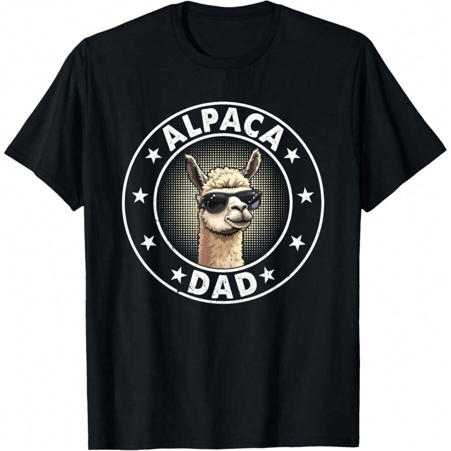 Alpaca Dad Llama Daddy Alpaca Farmer Alpaca Daddy T-Shirt | SHEIN South ...