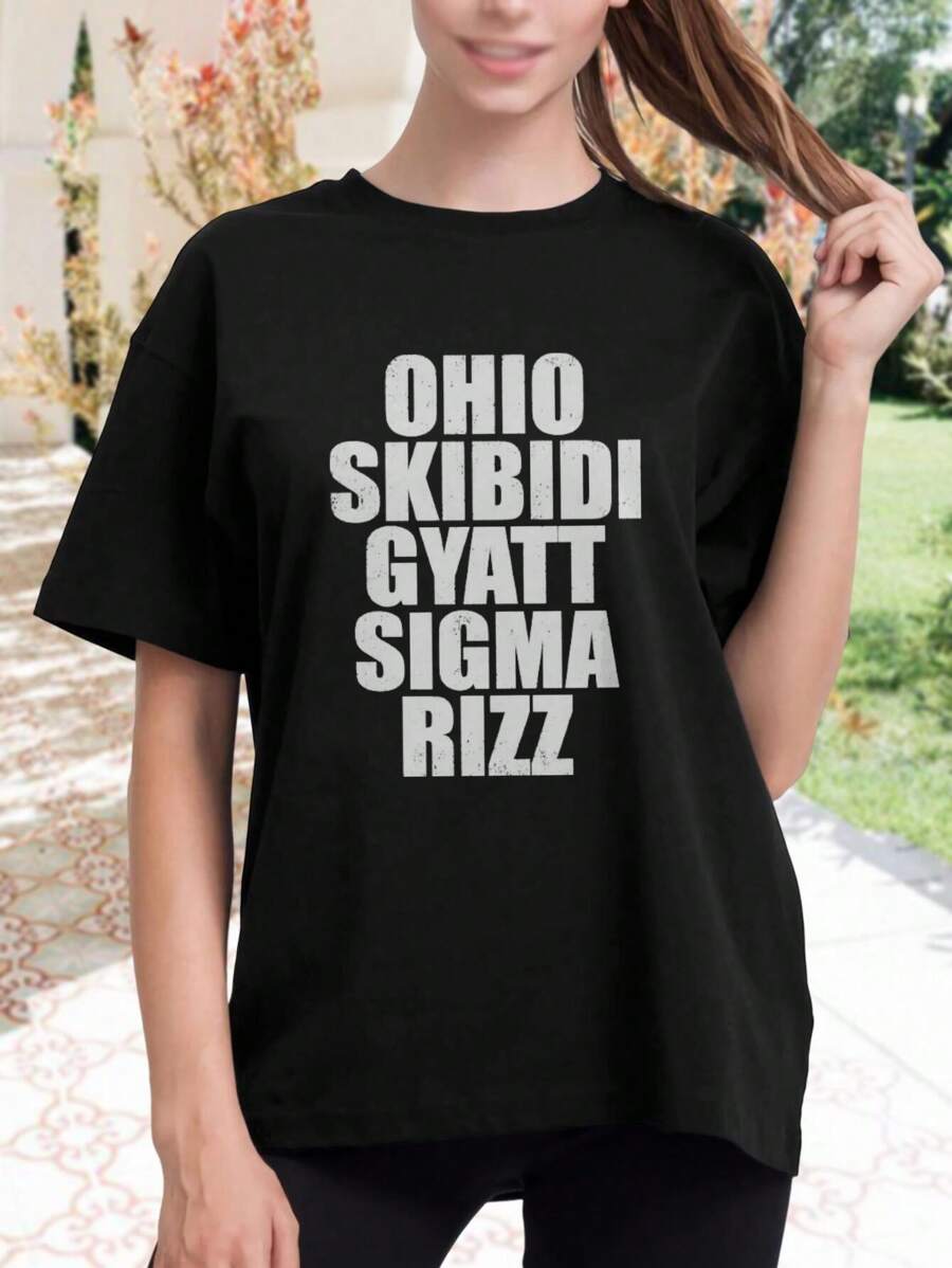 Funny Ohio Skibidi Rizz Gyatt Sigma Toilet Meme Women T-Women's Shirt ...