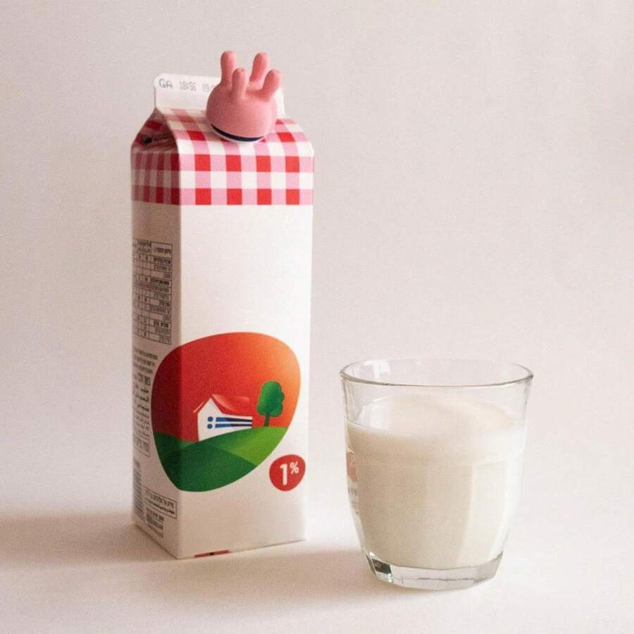 2025 Upgraded Milk Carton Lid, 3D Printed Funny Milk Pouring Spout ...