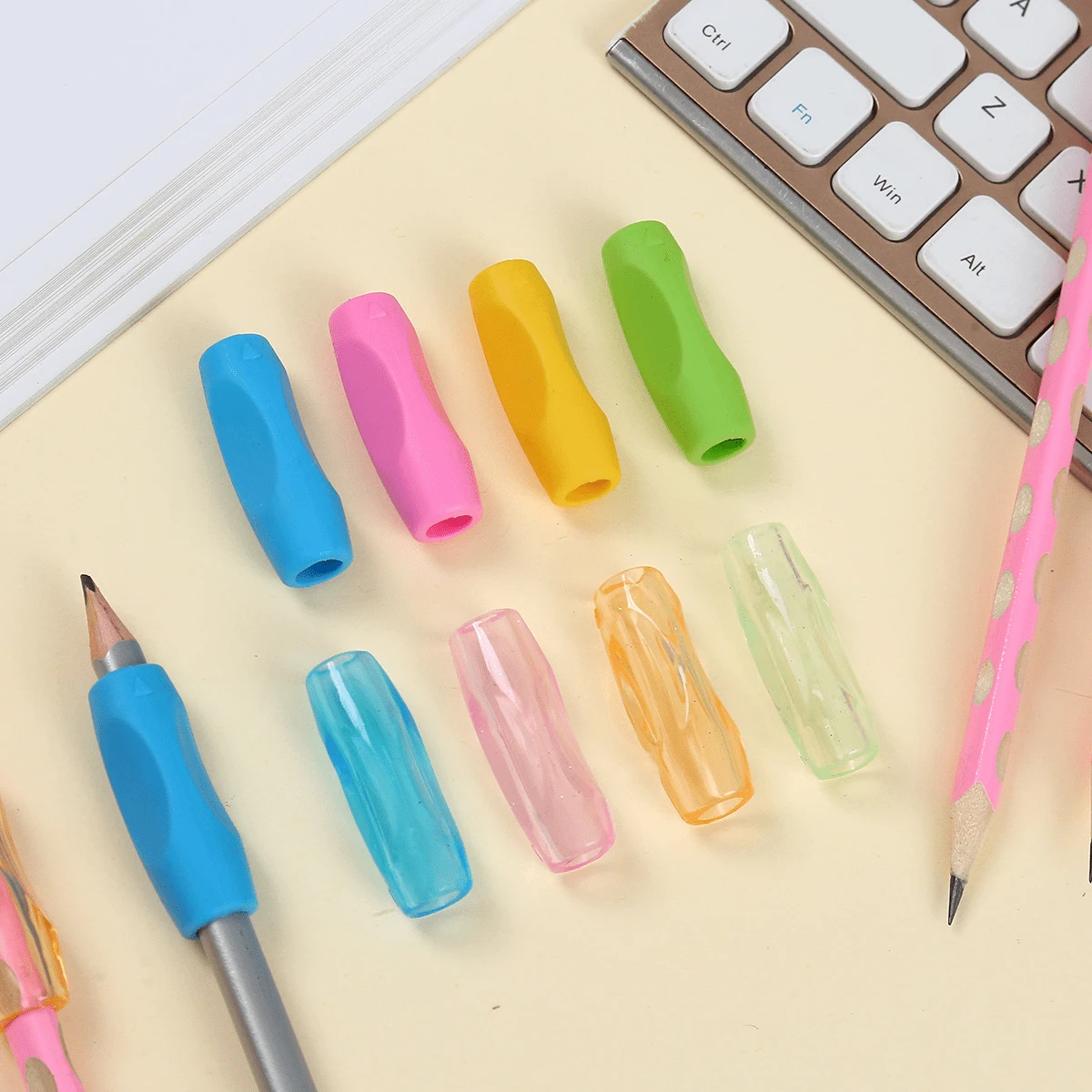 16pcs Kids New Pencil Grip Corrector, Student & Preschooler Silicone ...