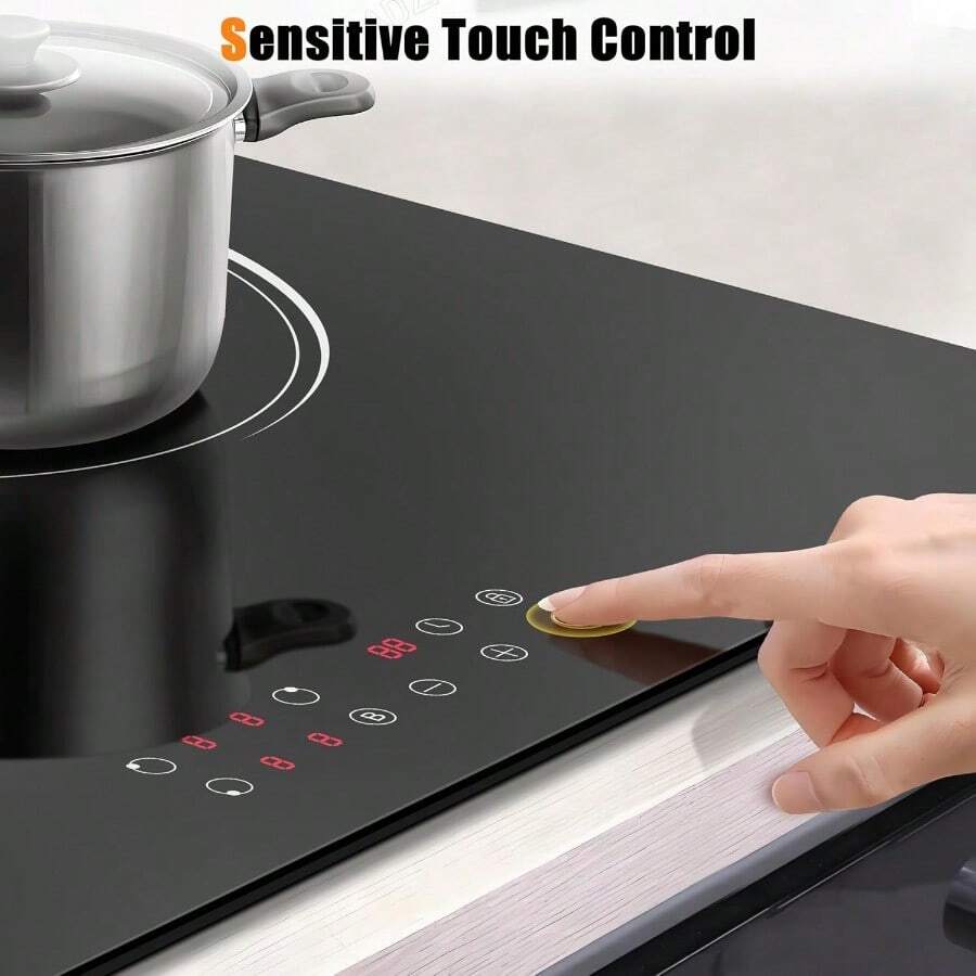 3 Zones Induction Hob 60cm Built-In Electric Hob With Touch Control ...