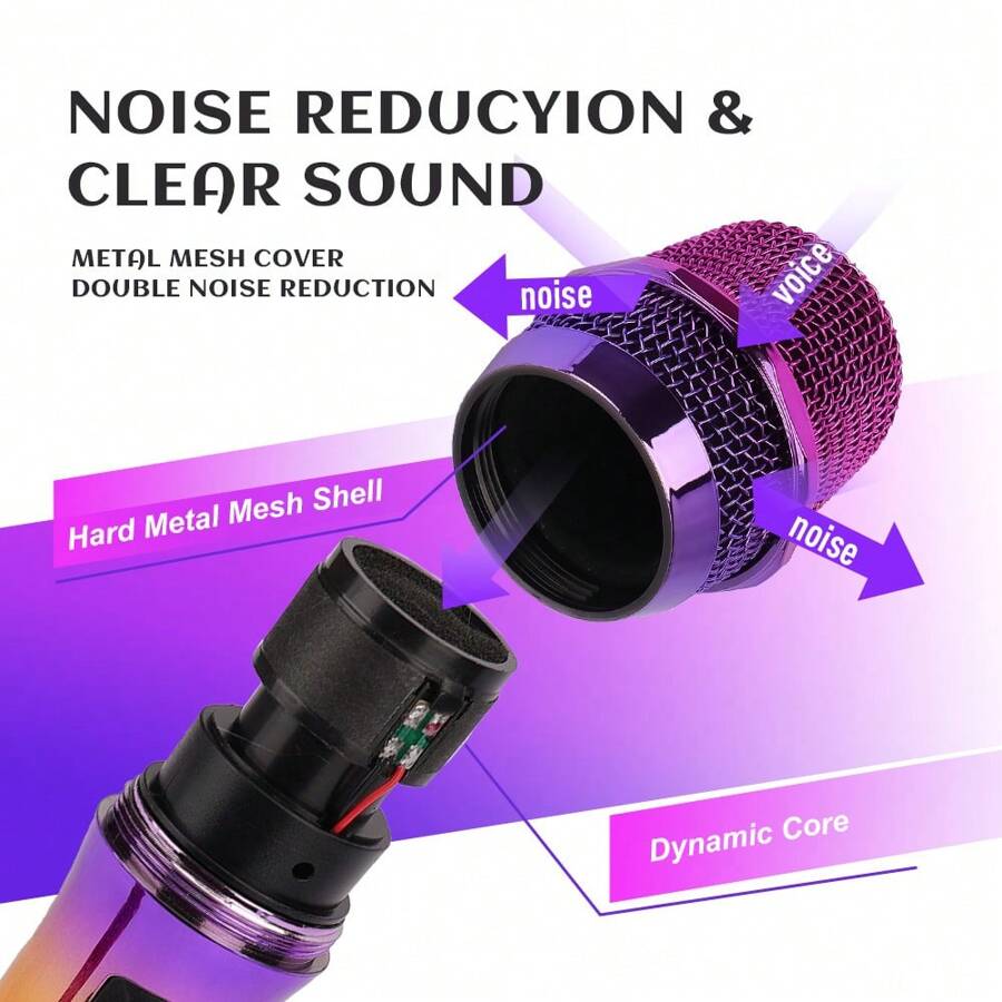 LMBGM W-4XC Wireless Rechargeable Microphone For Home KTV Outdoor ...