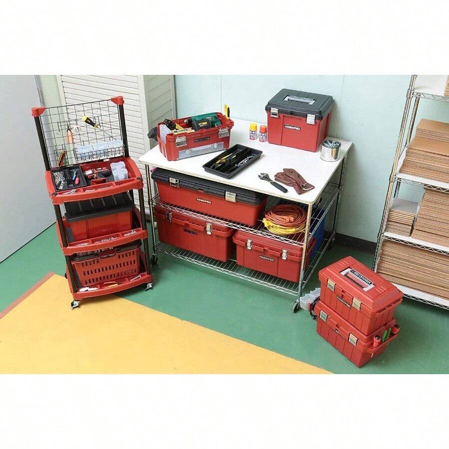 Iris Ohyama Organizer Box Chest Bin Toolbox DIY Screw Locker With ...