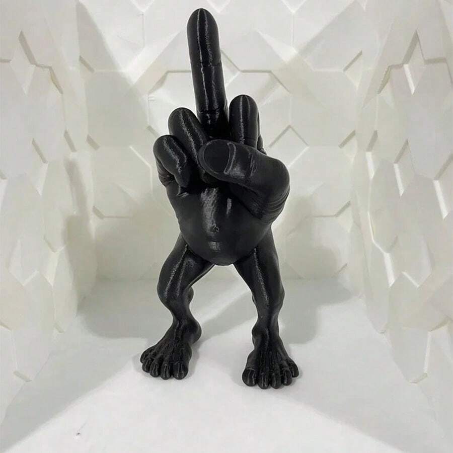 1pc Middle Finger Figure With Legs, Funny Office Desk Decoration ...