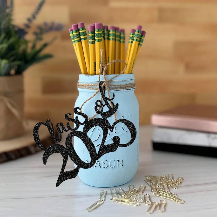 20pcs Class Of 2025 Graduation Confetti Glitter Double Side Grad Party ...