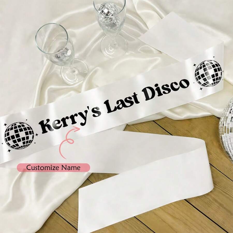 Personalized Custom Disco Ball Space Cowgirl Themed Bachelorette Hen ...