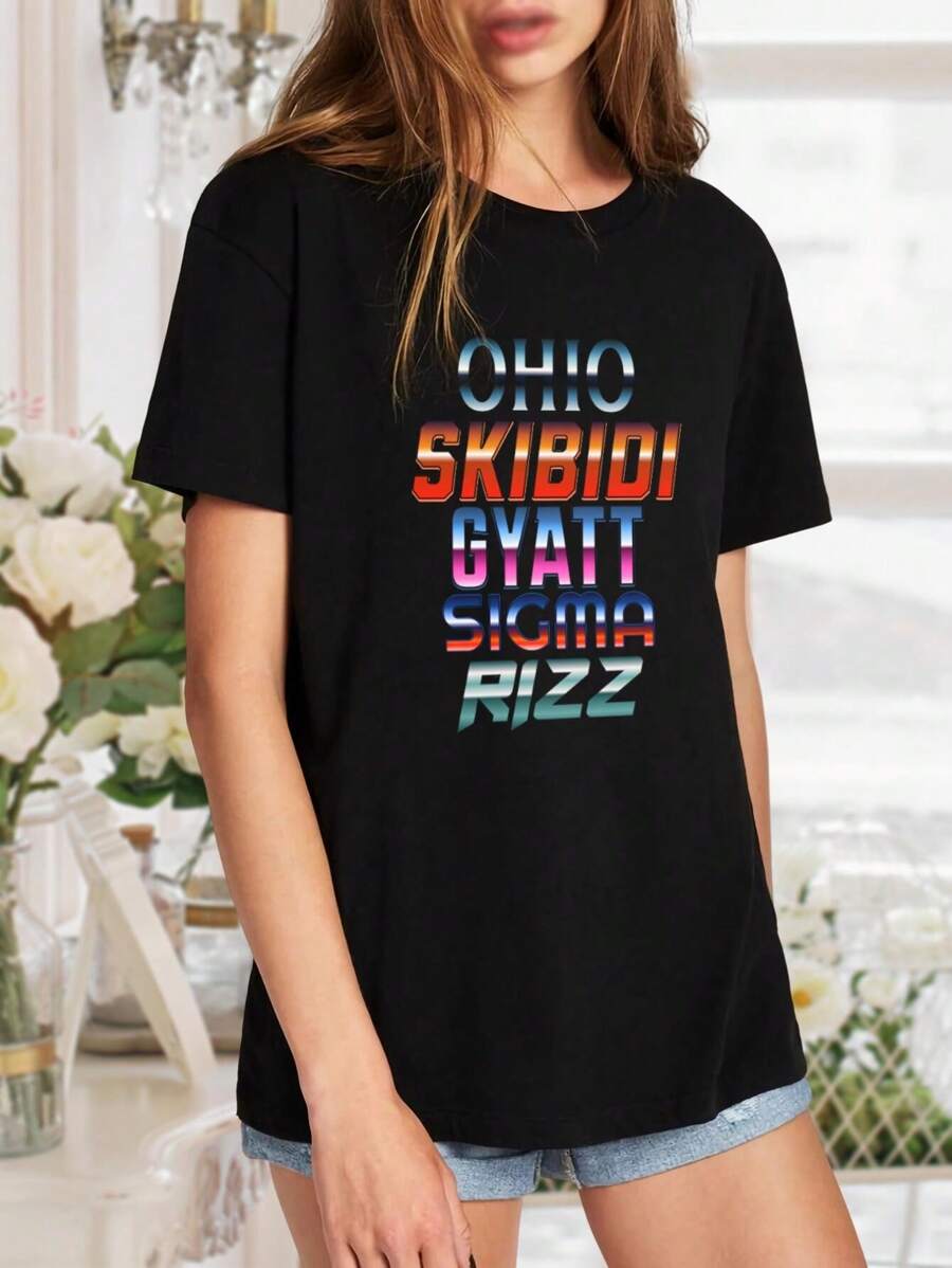 Funny Ohio Skibidi Rizzler Gyatt Sigma Meme Women T-Women's Shirt ...