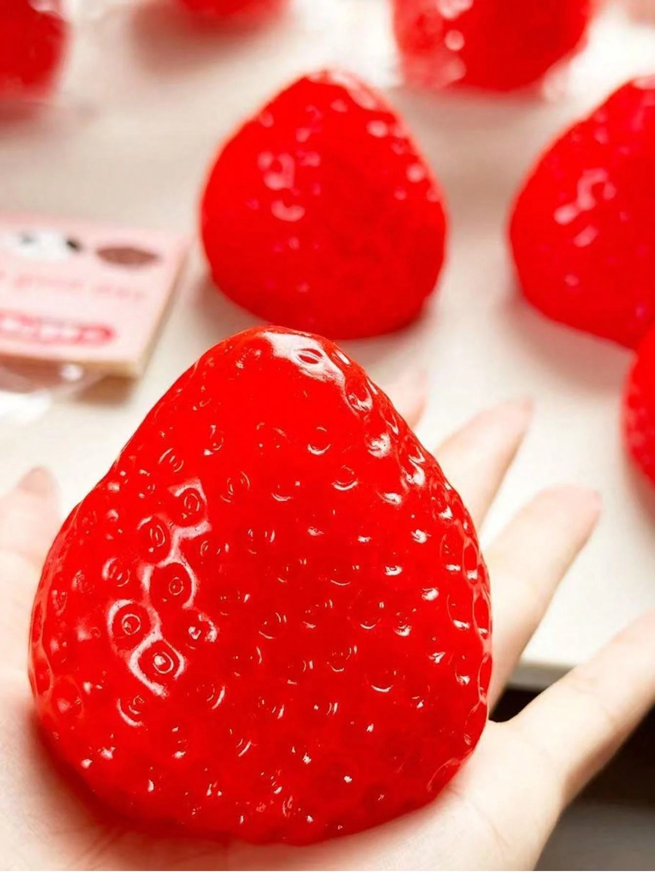Soft Mushy Squeezable Strawberry Squishie Stress Relief Toy With Solid ...