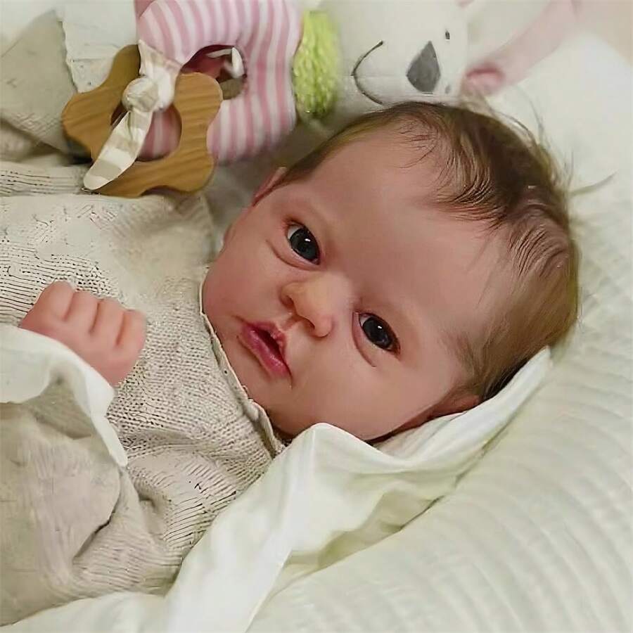 Reborn Baby Girl Reborn Dolls Réaliste Nouveau-né Poupée Réaliste Bébé Poupée Doux Tissu Corps ...