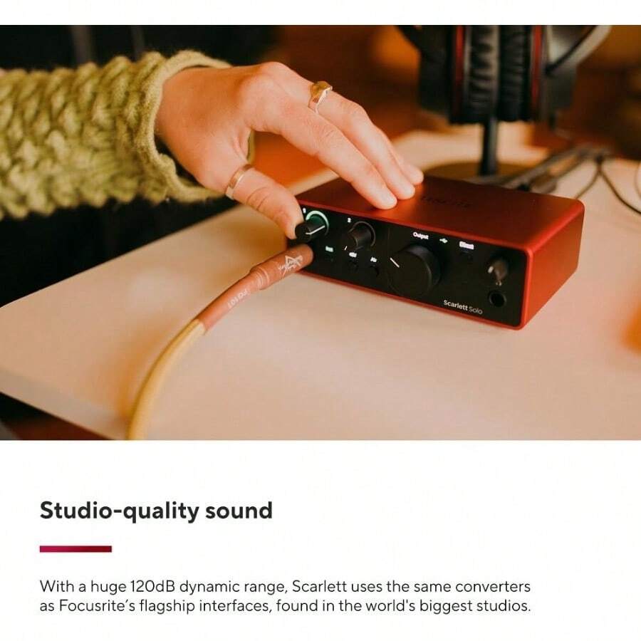 Focusrite Scarlett Solo 4th Gen USB Audio Interface For The Guitarist ...