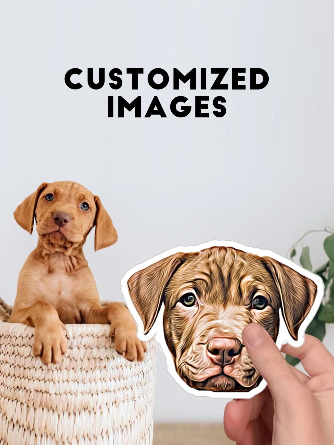100pcs In Multiple Sizes, Use Your Pet Photos To Customize Pet Stickers ...