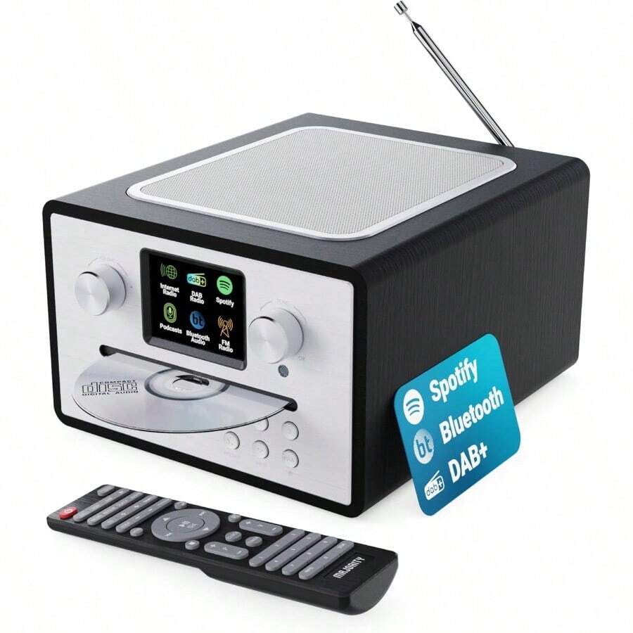 Internet Radio CD Player With DAB+ | Bluetooth Spotify Connect Podcasts ...