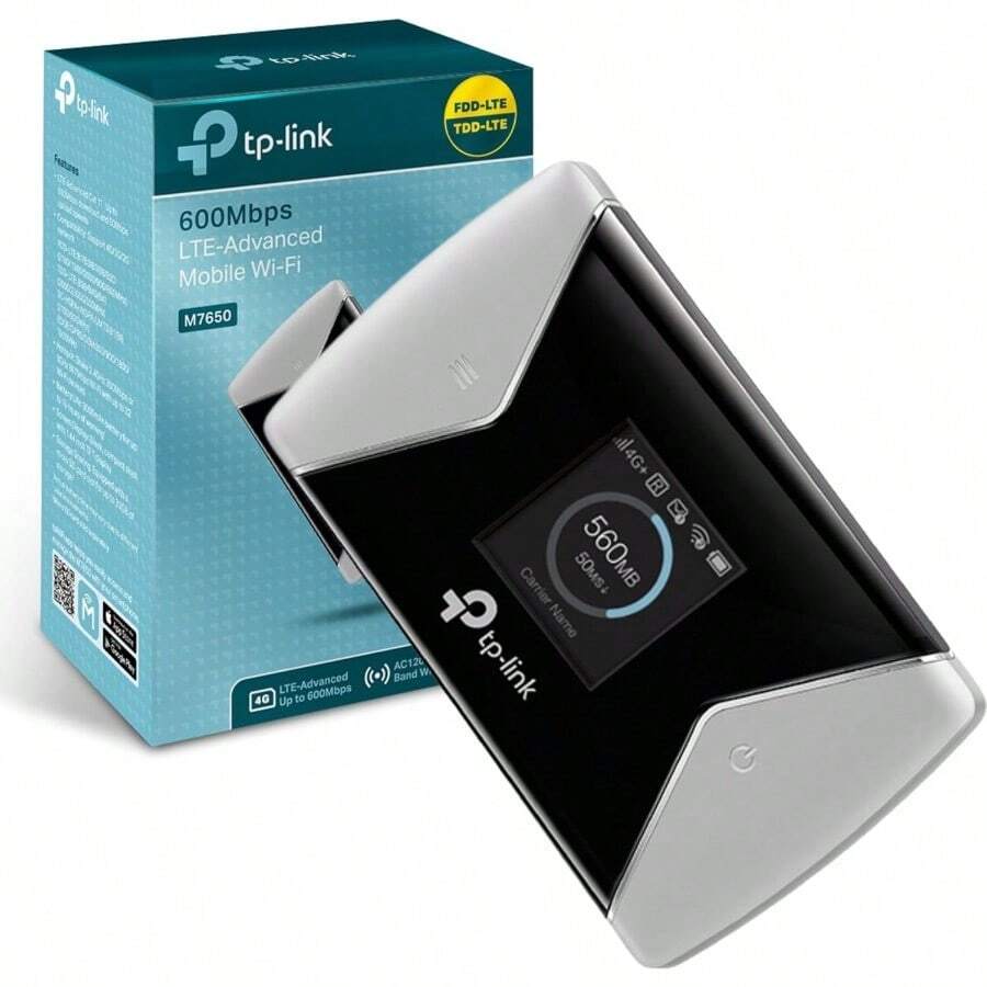 TP-Link M7650 4G+ MiFi Portable Travel Wi-Fi SD Card Slot Unlocked LTE ...