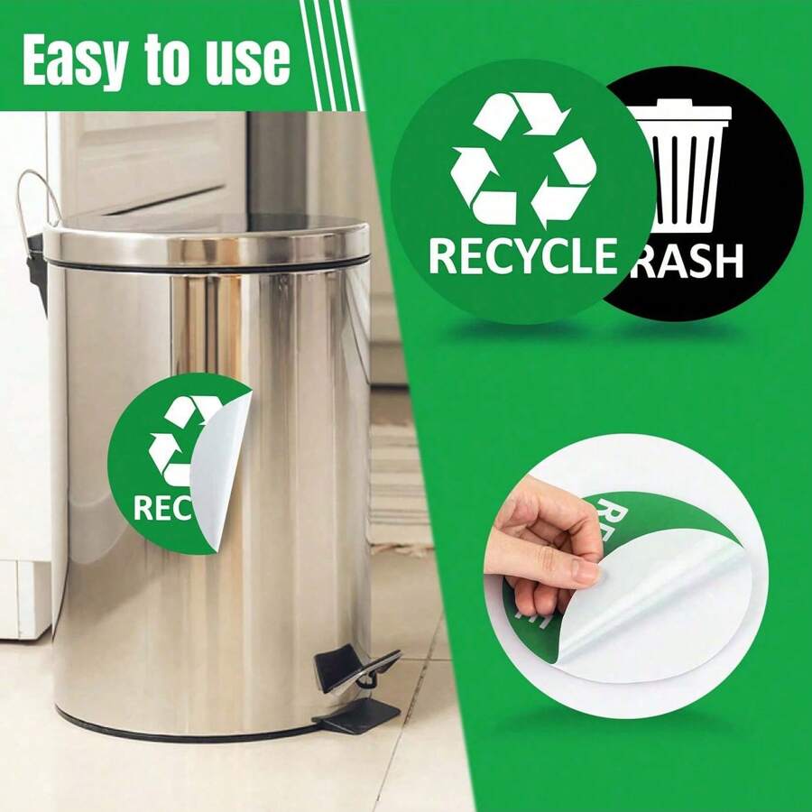 6-Piece Trash Can Label Garbage Classification Mark And Non ...