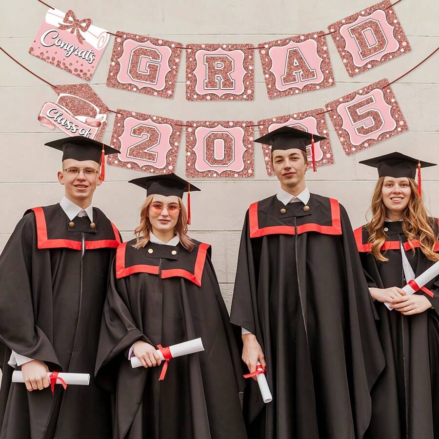 Graduation Decorations Class Of 2025 Blue And Gold Graduation Banner, Class Of 2025 Porch Door ...