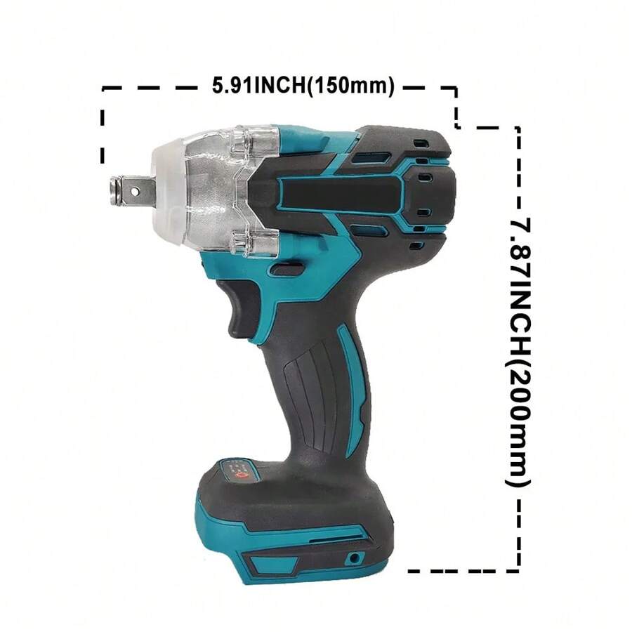 500N.M Dual-Use Cordless Impact Wrench Brushless Rechargeable Electric ...