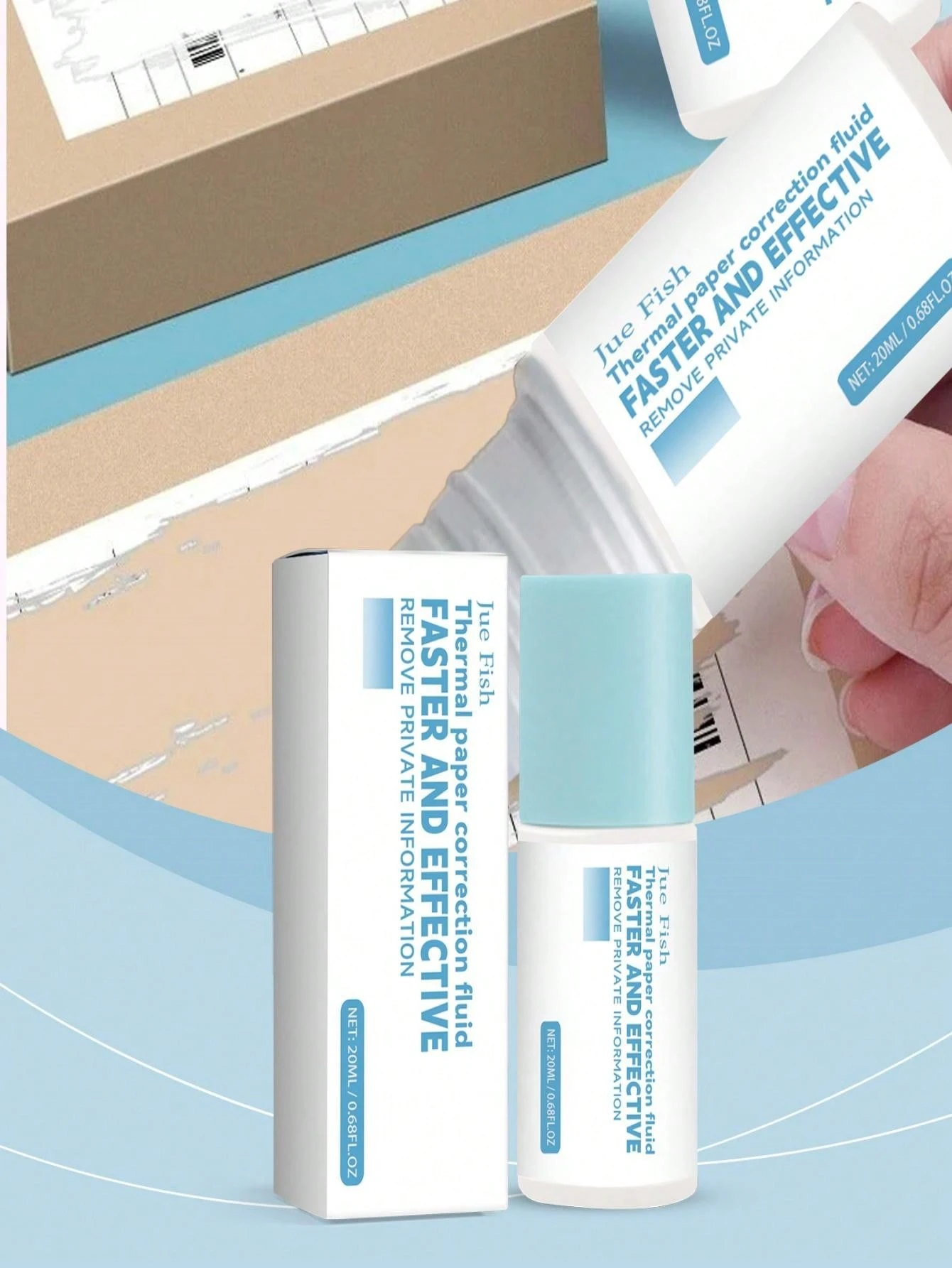 Thermal Paper Correction Fluid, Privacy Protection, Anti Identity Theft ...
