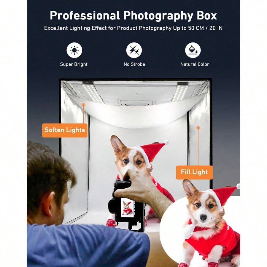 DUCLUS Light Box Photography 60 Cm Professional Portable Photo Studio ...