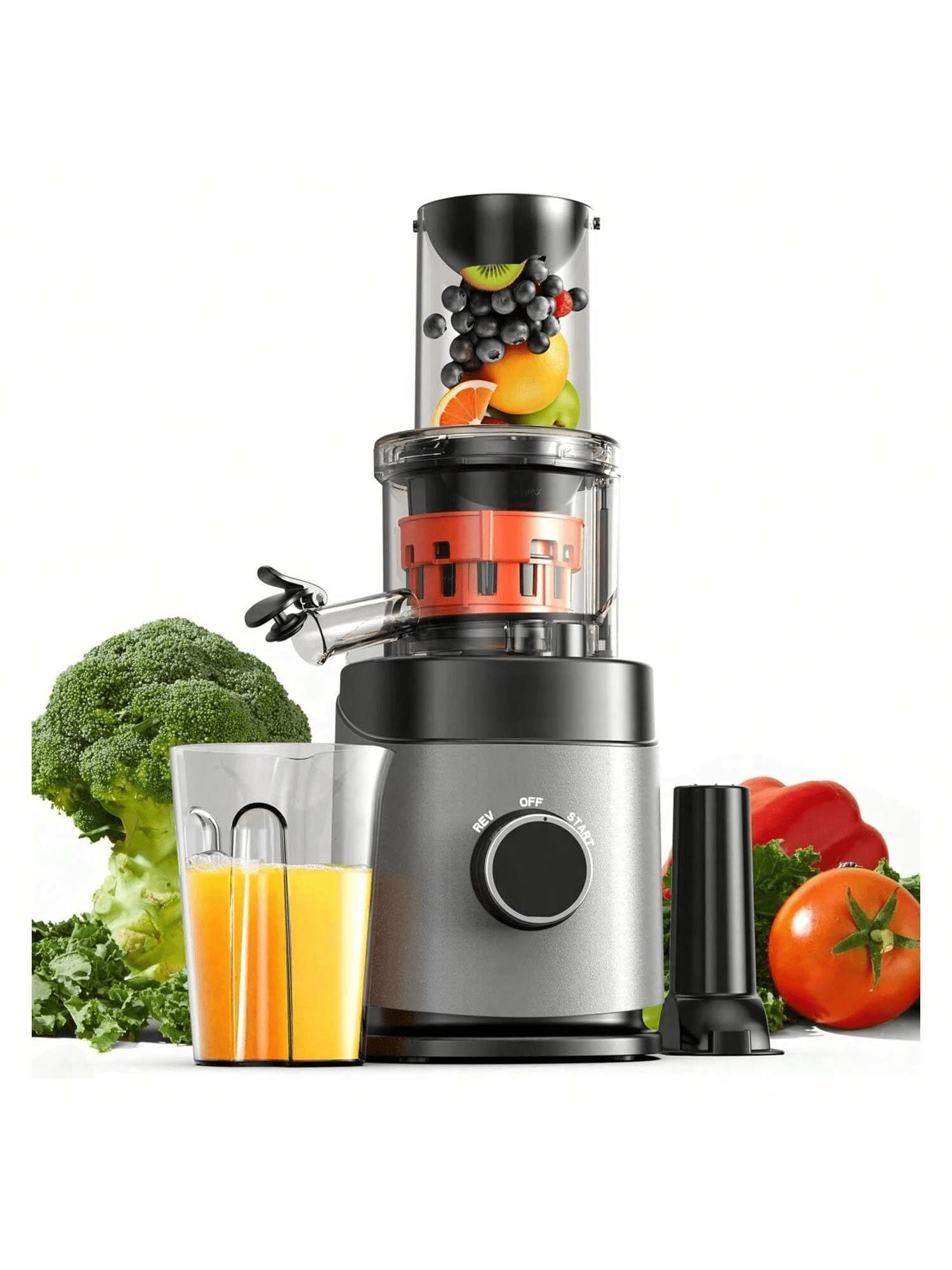 Cold Press Juicer, Slow Masticating Machines With Extra Large Feed ...