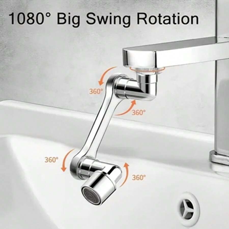 1pc 1080 Degree Rotating Universal Faucet Extender With Dual Mode ...