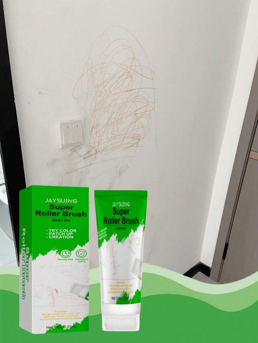 Wall Repair Paste With Roller Brush, Home Wall Covering Stains ...