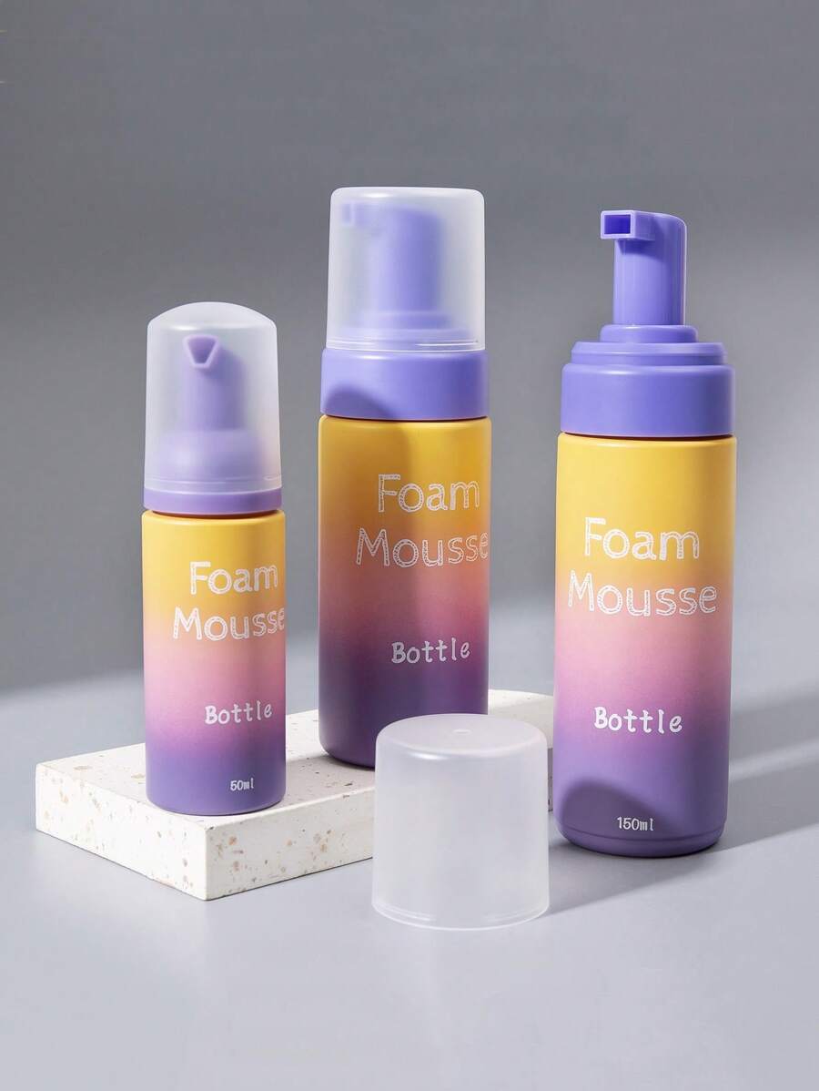 1pc 150ml Plastic Foam Pump Bottle Facial Cleaser Mousse Container For ...