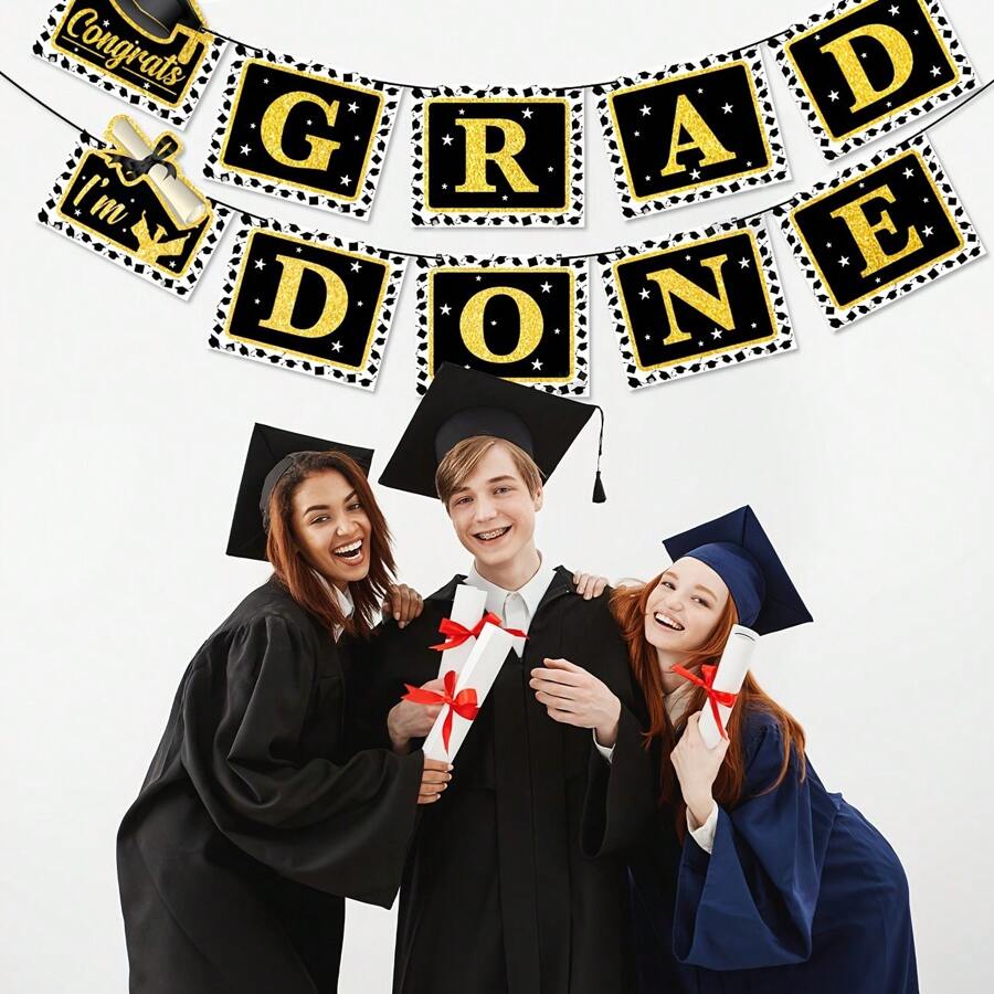 Graduation Party Decorations Congrats Grad Door Banner I'm Done ...