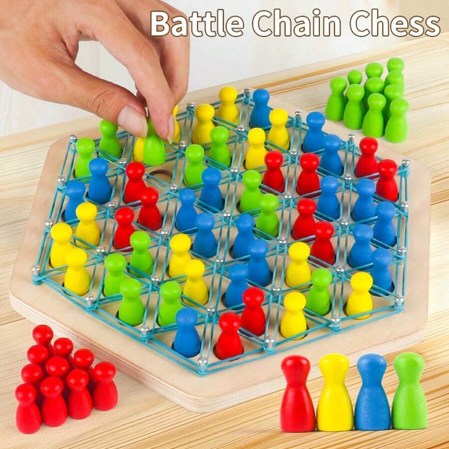 Triangle Chain Connection Elastic Band Intelligence Game, Mind Training ...