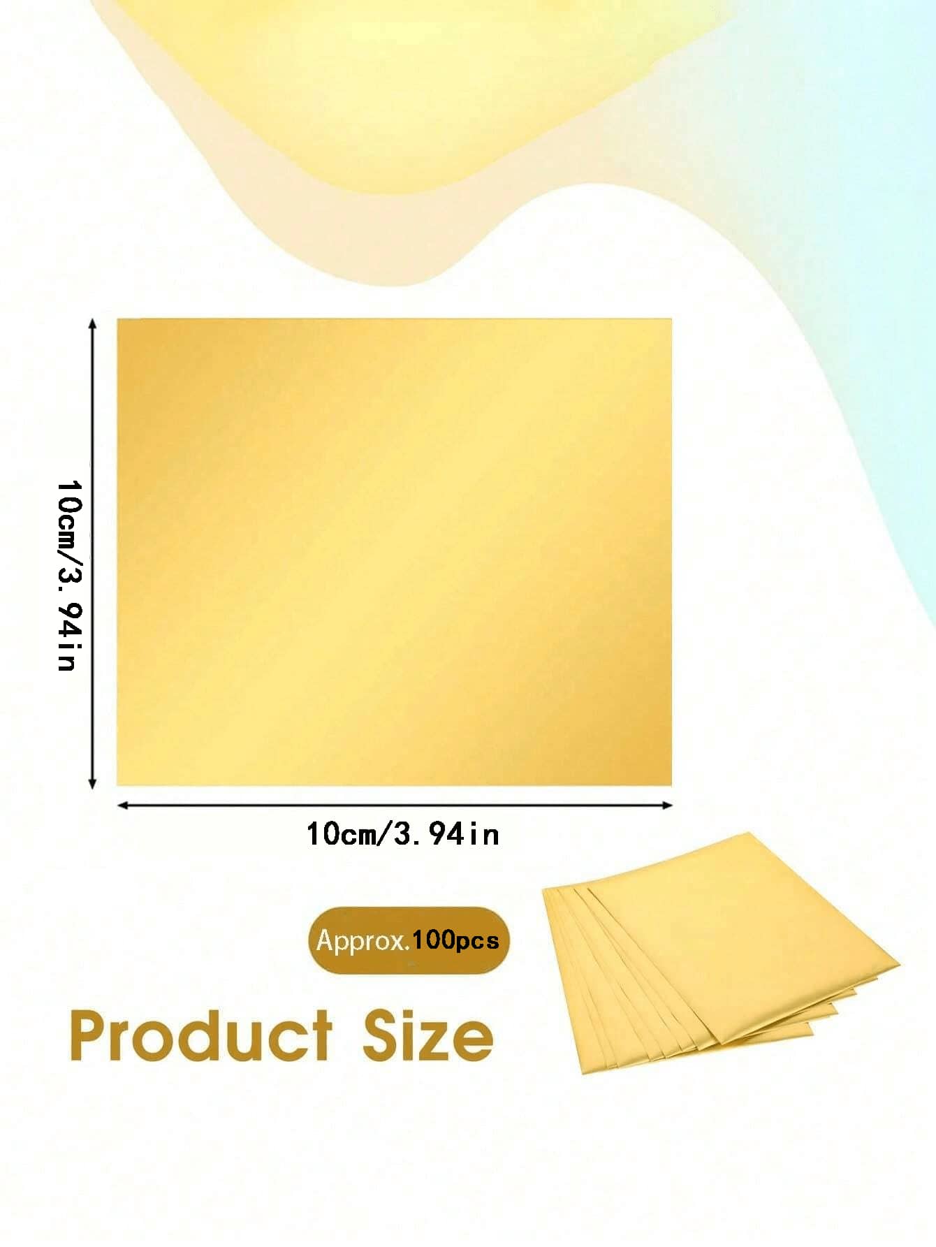 100 Pieces Gold Foil Candy Wrappers Chocolate Wrappers Large Chocolate ...