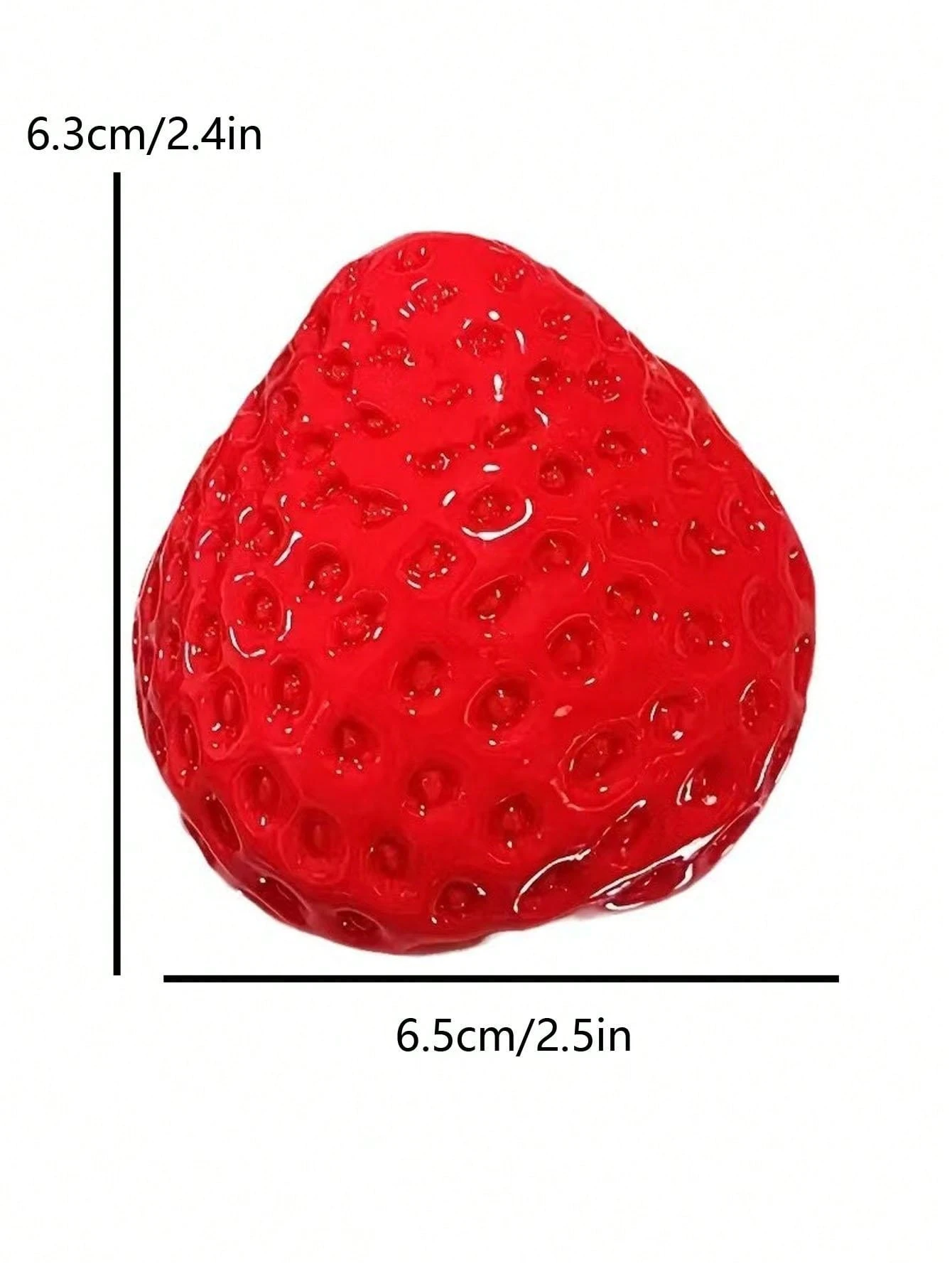 Soft Mushy Squeezable Strawberry Squishie Stress Relief Toy With Solid ...
