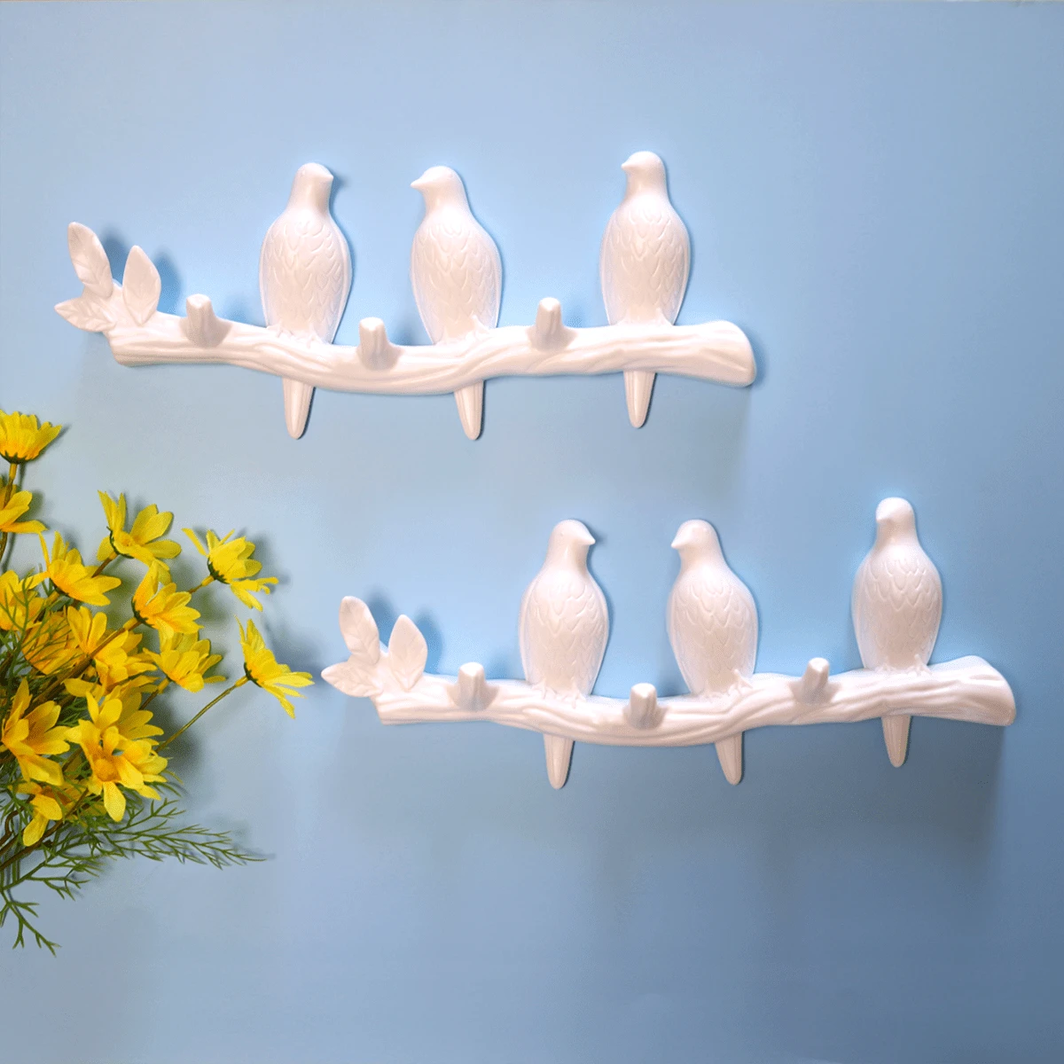 1pc Cute Bird Wall Mounted Hooks,Hooks Behind The Door Wall Hanging ...