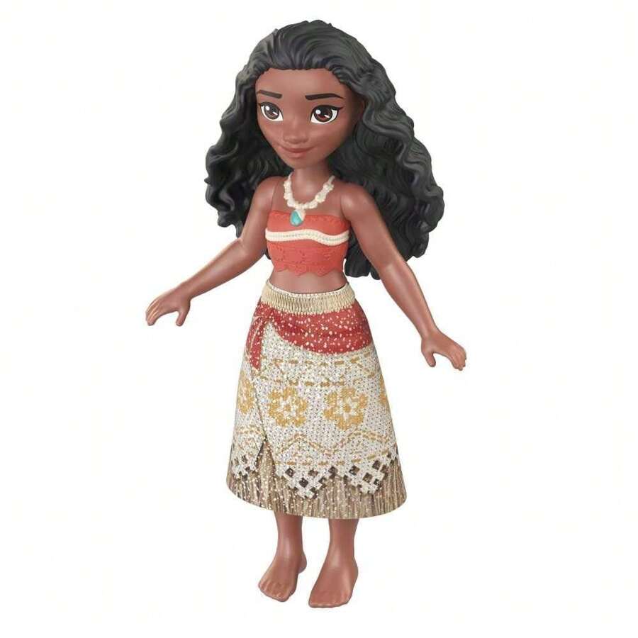 Mattel Disney Princess Moana Small Doll, Brown Hair & Brown Eyes ...