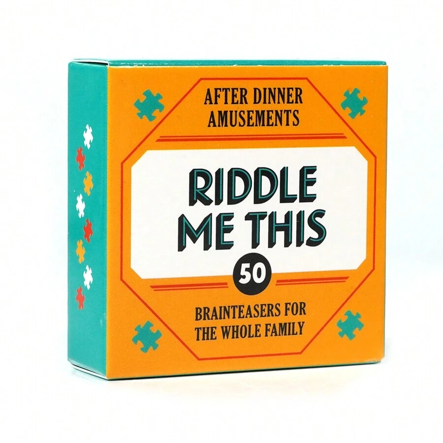 "RIDDLE ME THIS" Card Game, 50 Cards, Standard Size, With Challenging ...