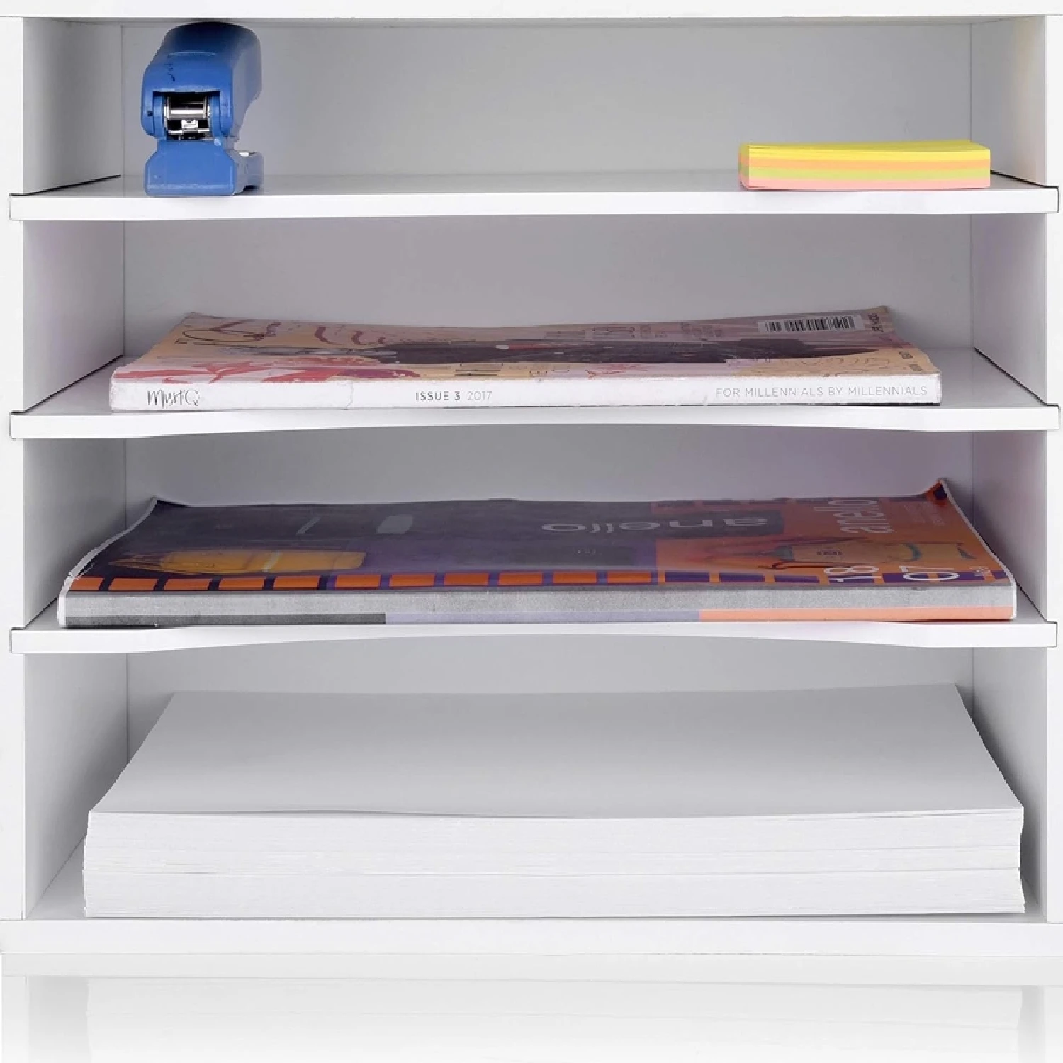 Desk Paper Organzier Wood Paper Organizer Storage Office Paper Shelves ...