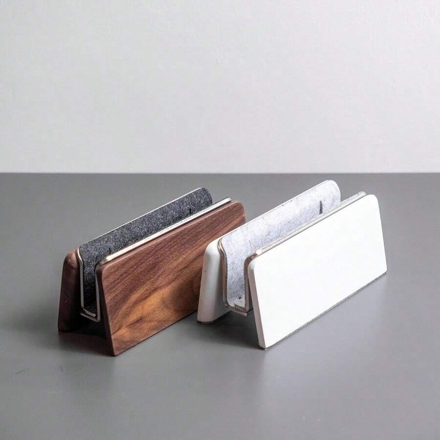 Raico Vertical Laptop Stand Adjustable Premium Walnut Wood Dock ...