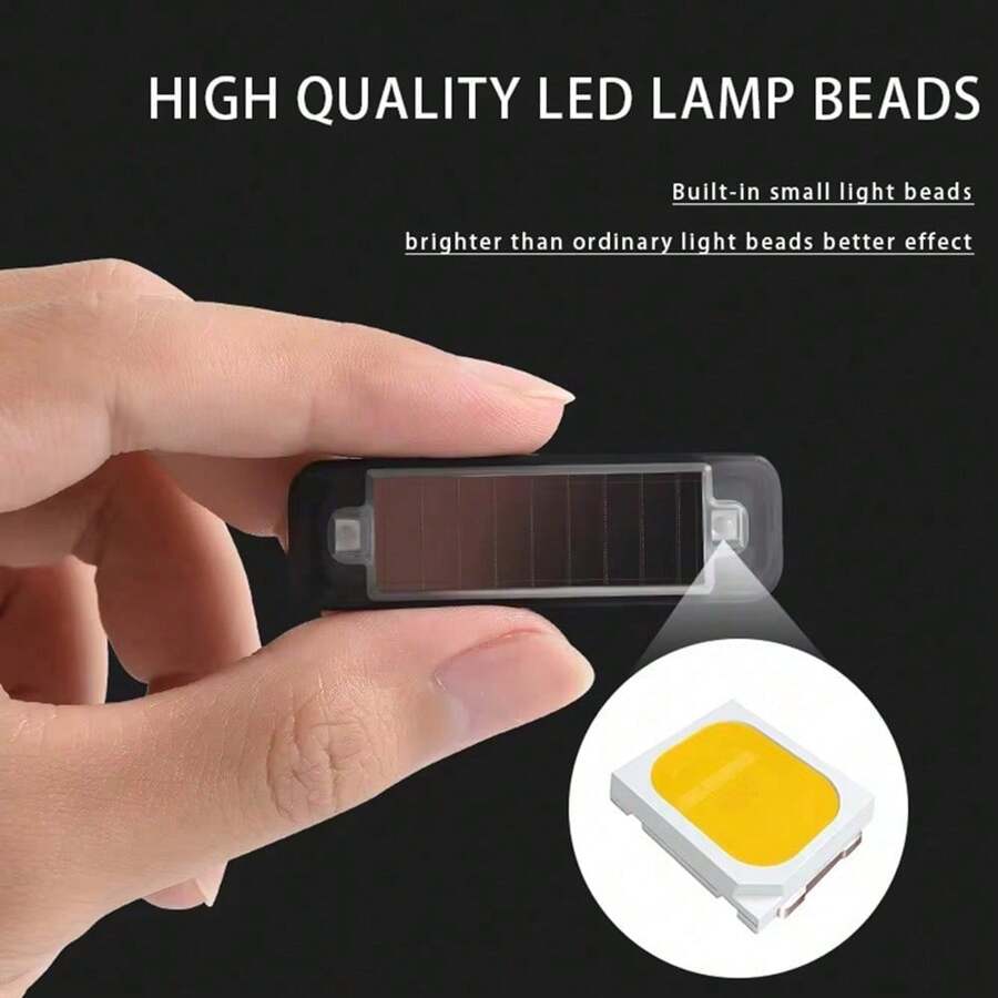 Anti-Theft Alarm LED Light For Car Motorcycles Solar Power In-Night ...