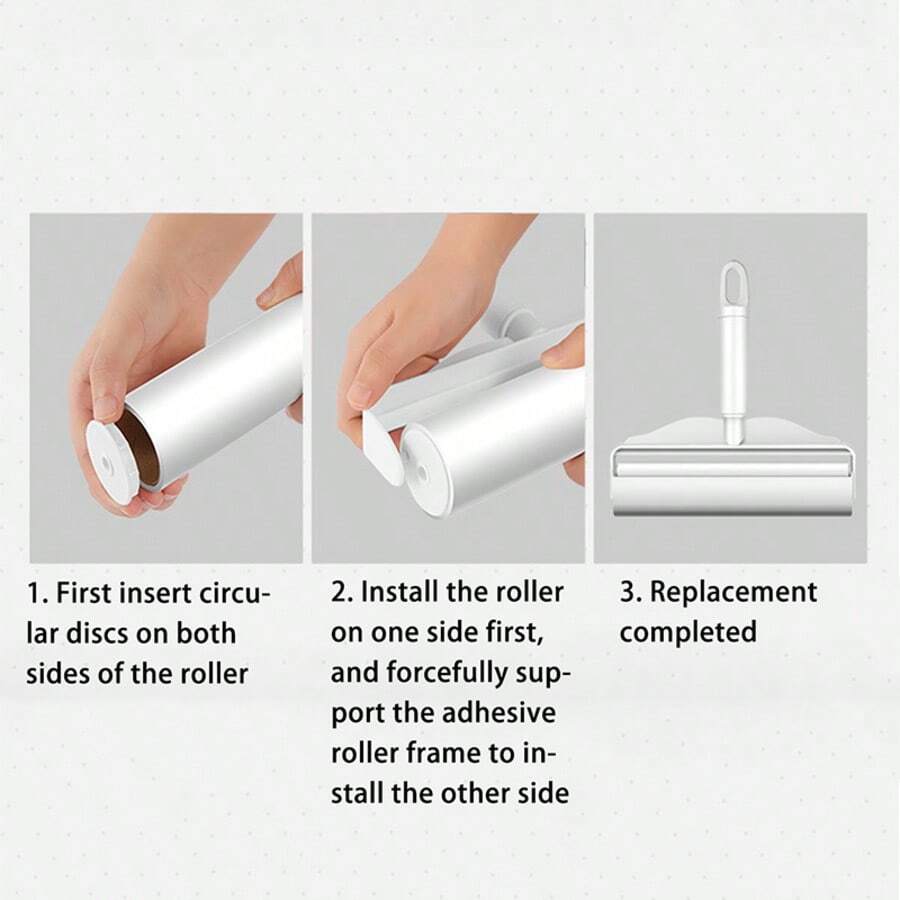 1pc/3pcs 10CM 55 Tear Lint Roller Household Tearable Paper Clothes ...