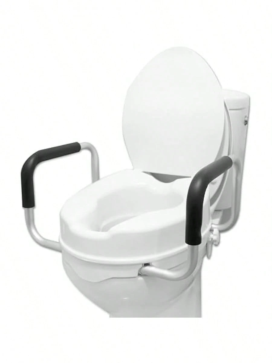 Pepe - Raised Toilet Seat With Handles Toilet Seat Riser For Elderly 4 ...