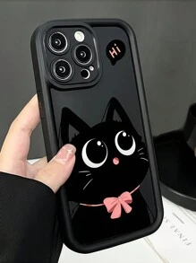 1 pieza Funda de teléfono a prueba de golpes de TPU con patrón de gato ...