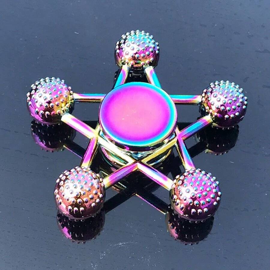 Rainbow Metal Spinner Colorful Finger Spinners High Speed Hand Spinners ...