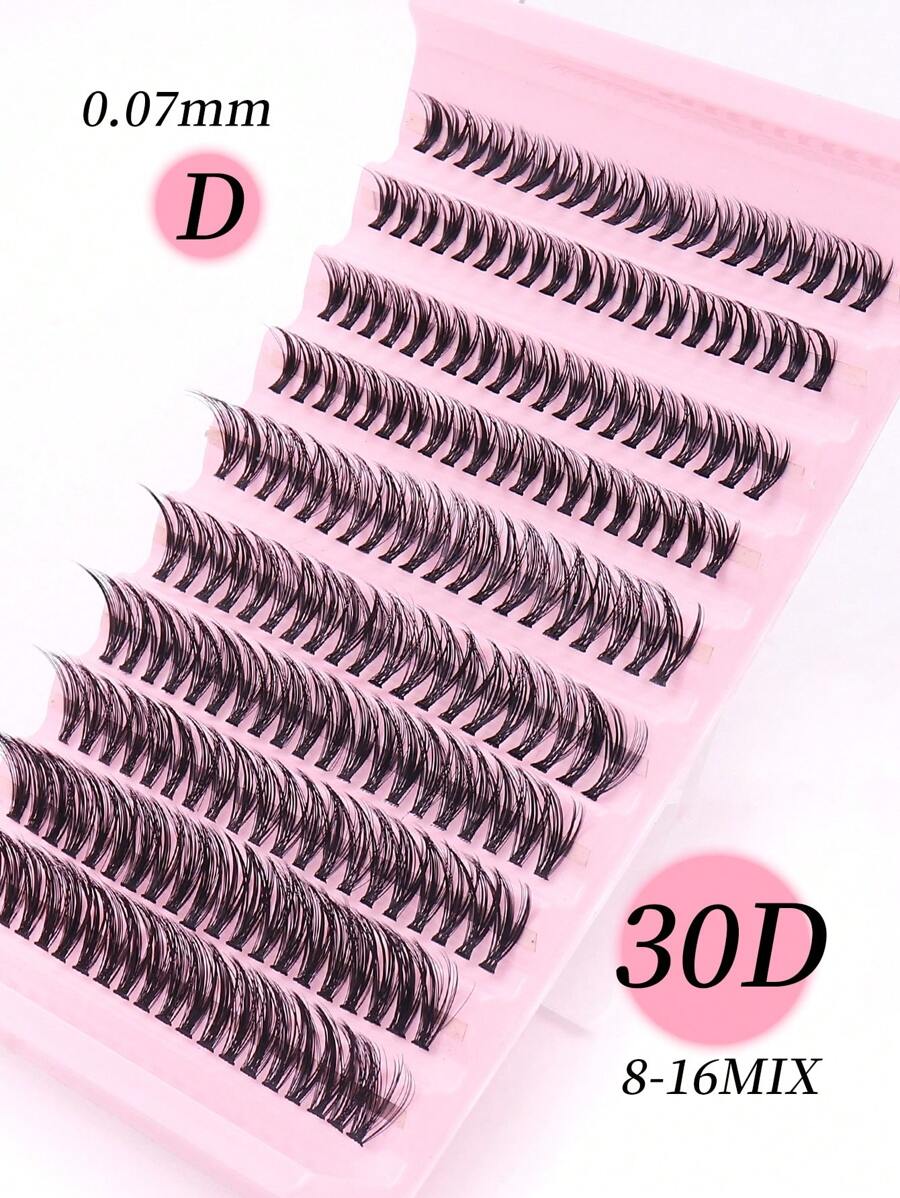 200pcs High Volume Cluster Eyelashes, D Curl, DIY Cluster Lashes ...