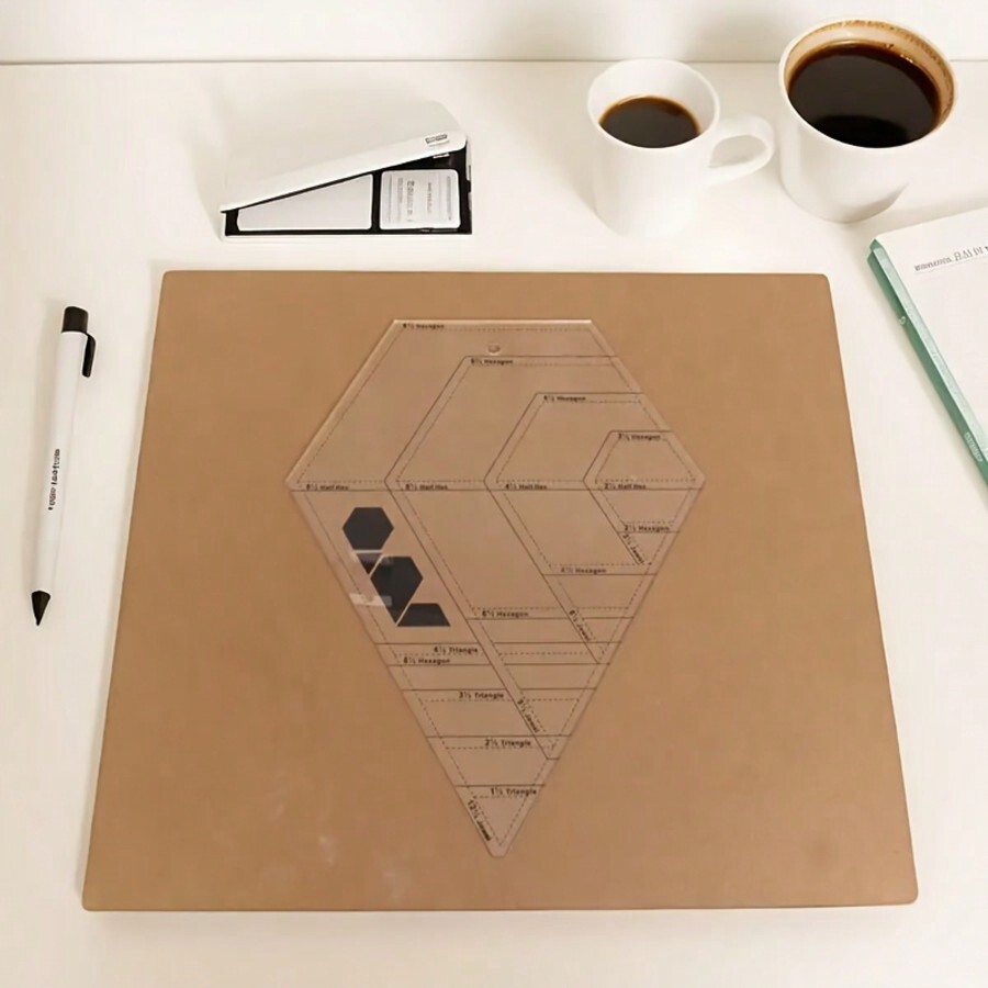 Sewing DIY Splicing Tool Acrylic Fabric Cutting Ruler Multi Functional ...